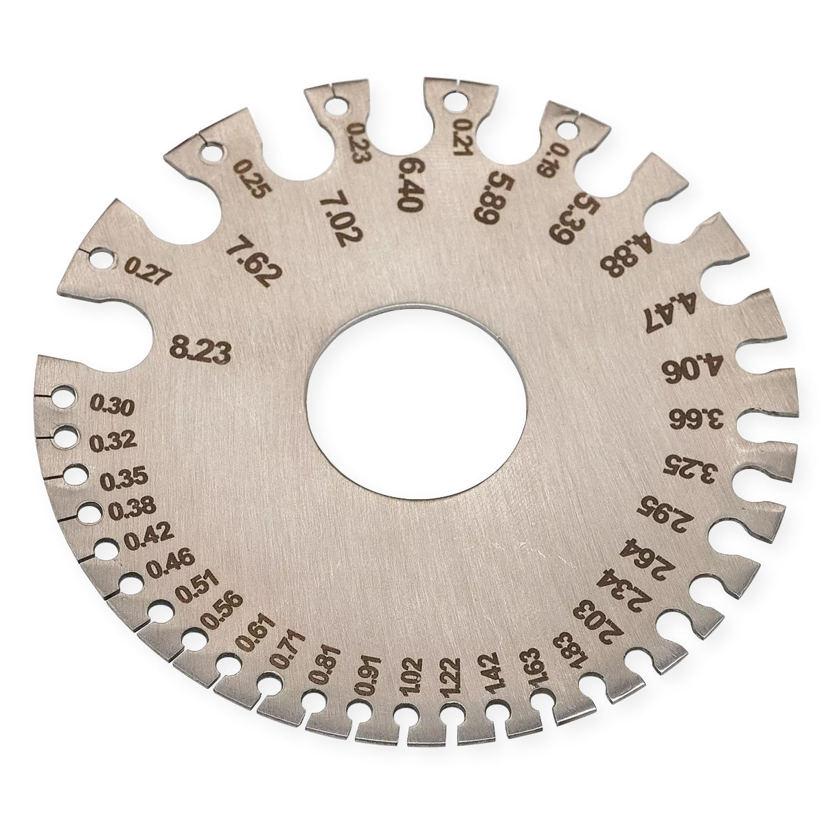 SWG Gauge Steel Round Wire Measuring Millimeters & Imperial Tool Wires ...