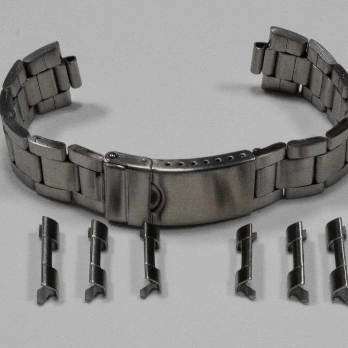 Satin Steel Oyster Watch Straight End Bracelet Strap 18mm 20mm 22mm Fo ...