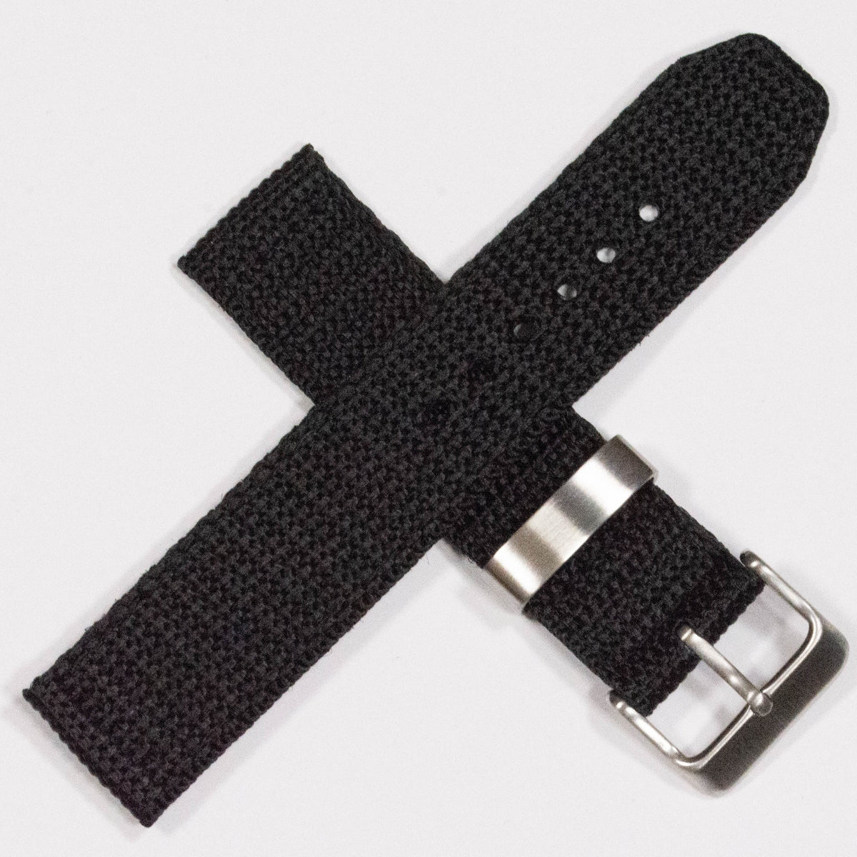 Black Tough Nylon Army Military Mens Watch Strap Band 18mm 20mm 22 Fab ...