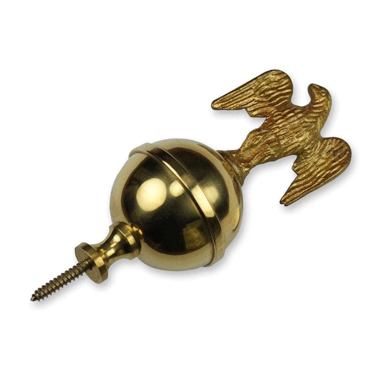 BRASS FINIAL spire eagle clocks longcase/grandfather case ornament clo ...