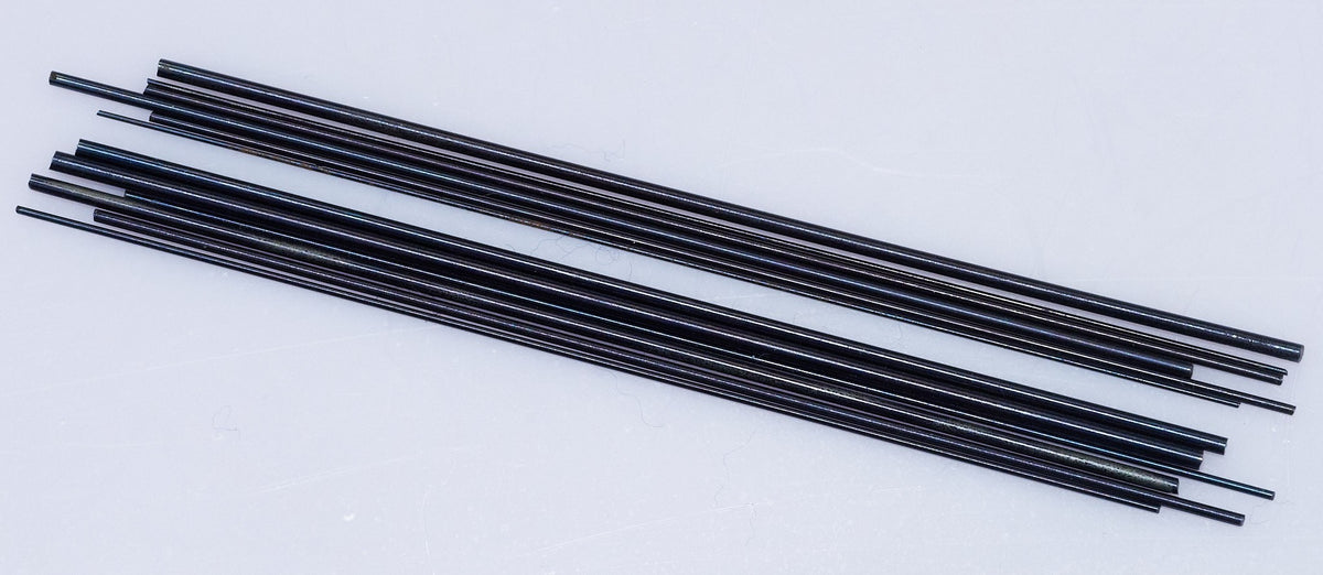 11 Assorted Tempered Blue Steel Wire Pivots Clock Repair Pivot Pinions ...