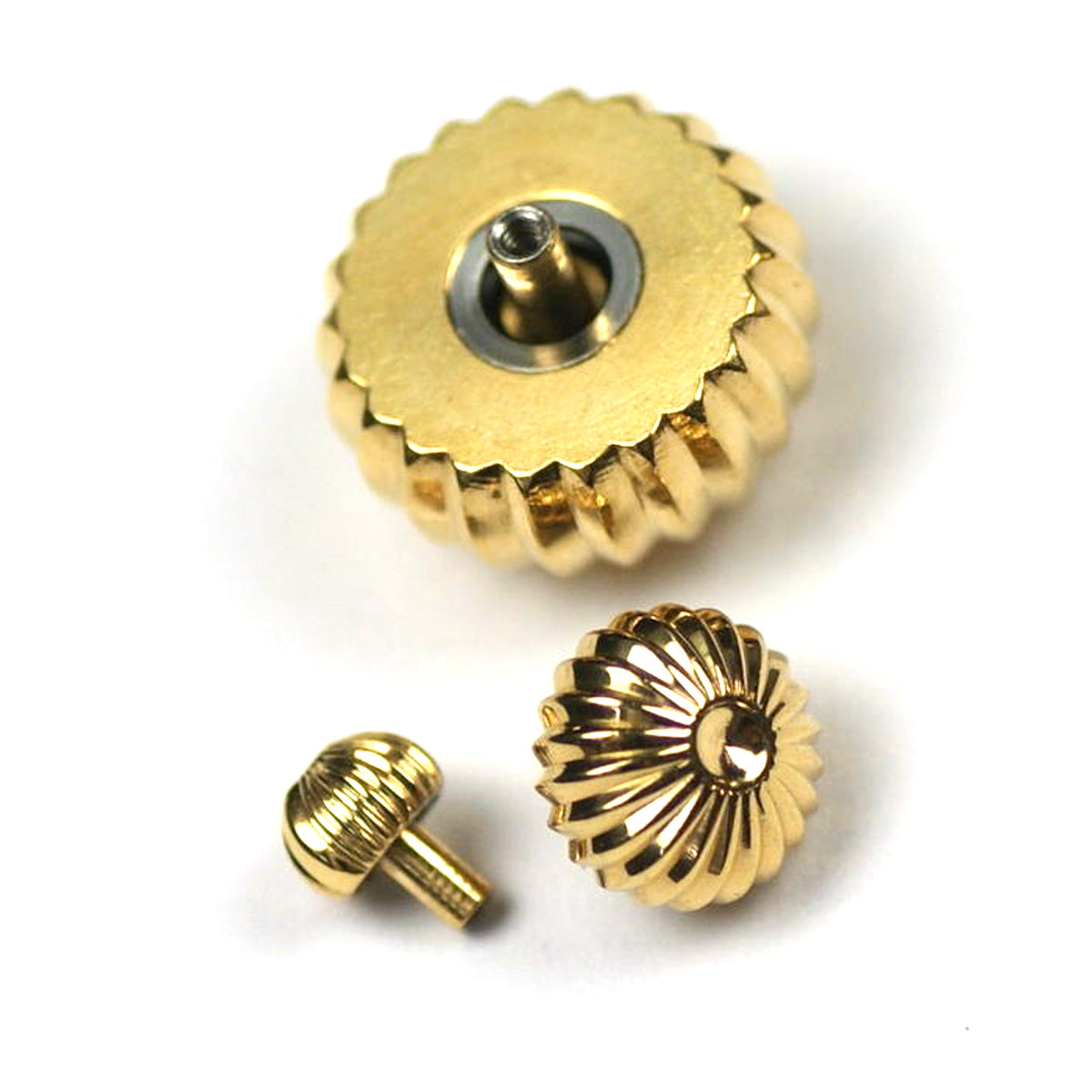 Gold watch crown pumpkin style – 18 sizes | Redroosteruk