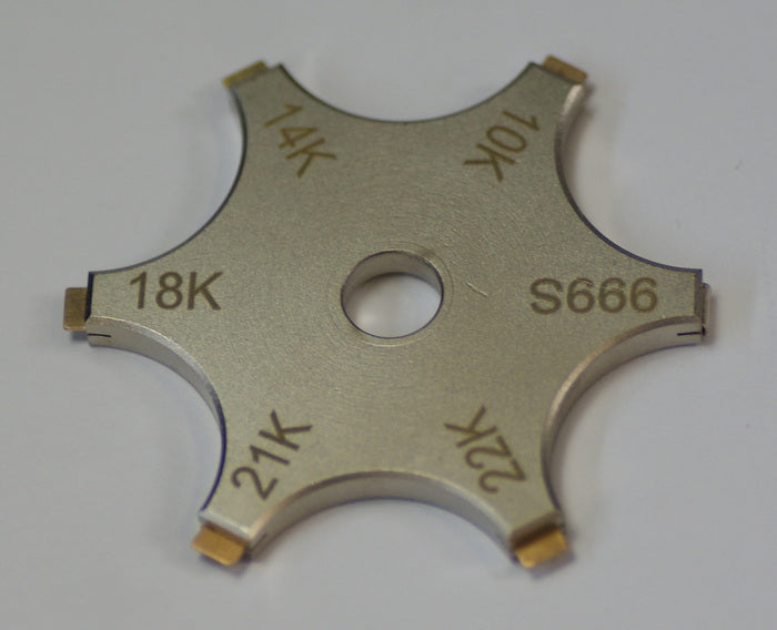 STAR GOLD TESTING PLATE NOT NEEDLE 10K 14K 18K 21K 22K silver jeweller ...